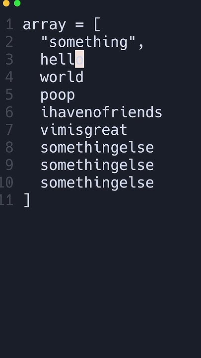 Macros: Vim Commands you NEED TO KNOW #3 - YouTube