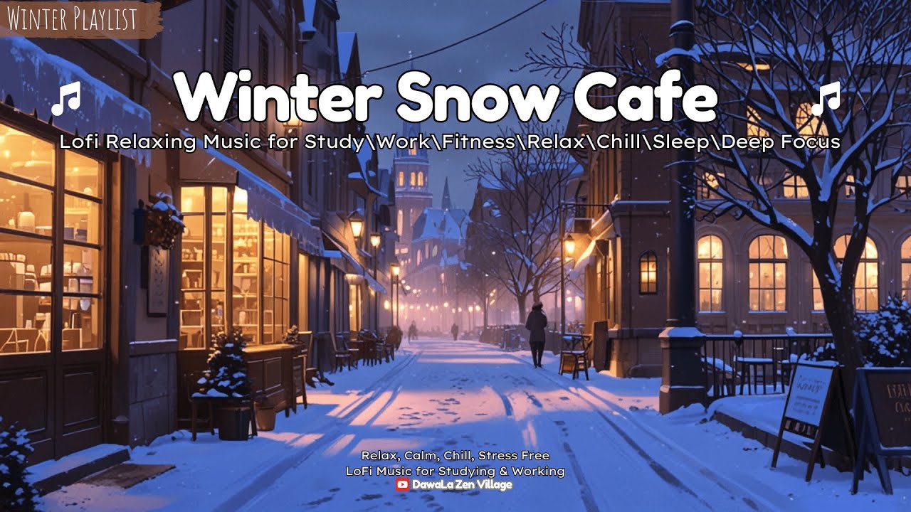 Winter Snow Cafe ️ [chill lo-fi hip hop beats/Study & Relax Music] / 𝙇𝙤𝙛𝙞 𝙈𝙪𝙨𝙞𝙘 / BGM / Lofi ...