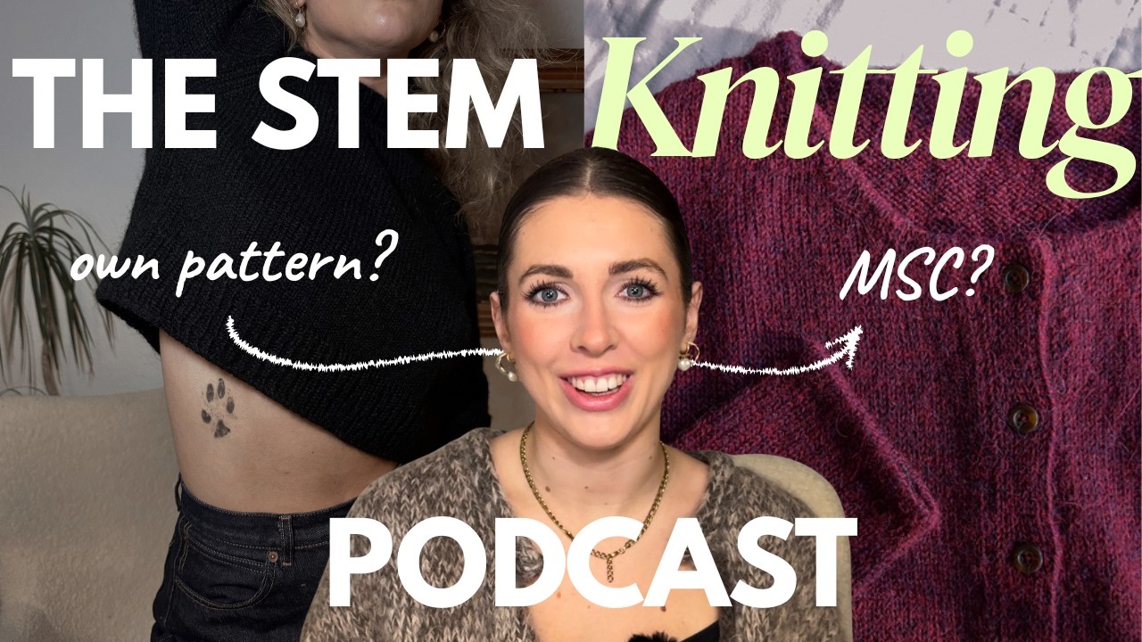 Own pattern, yarn fibers, science & the Christmas sweater of 2025 ...