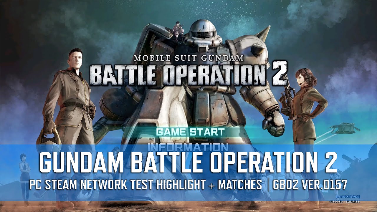 GUNDAM BATTLE OPERATION 2 - PC Steam Network Test Highlight + Matches ...