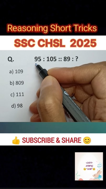 SSC CHSL Reasoning Classes 2025 | Analogy Reasoning Tricks | Simple Easy 55M #ssc #chsl # ...