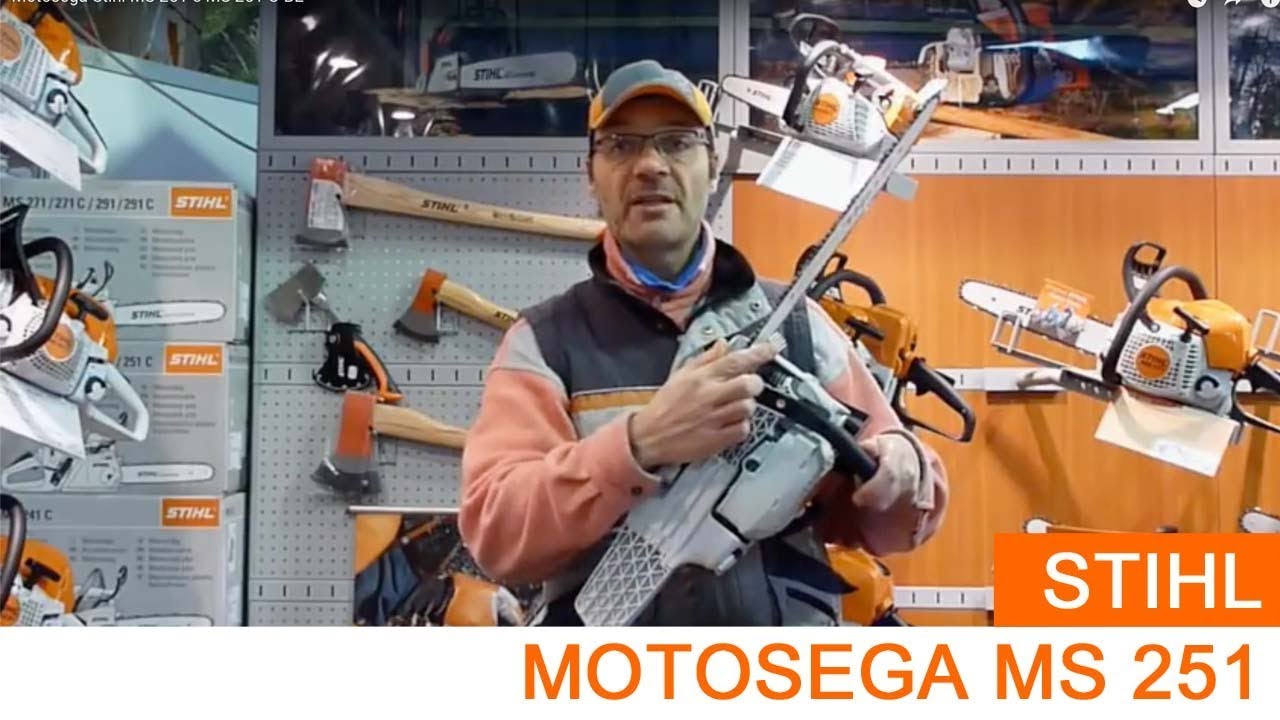 Motosega Stihl MS 251 e MS 251 C-BE - YouTube
