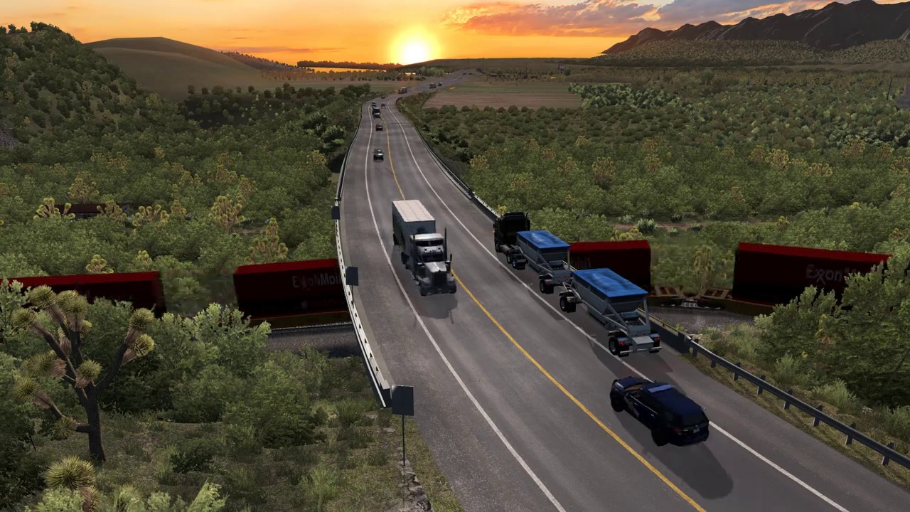 ATS 1.37 - Improved Trains for ATS Mod (download link) - YouTube