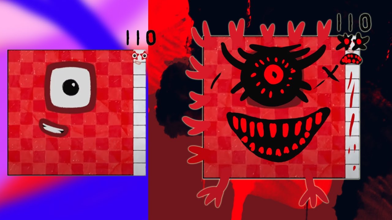 Numberblocks 0 to 1 Trillion Jumpscares 110 HORROR VERSION - YouTube