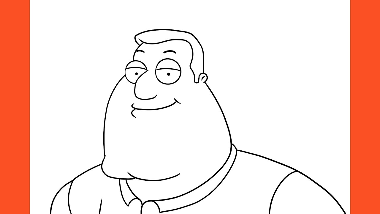 How To Draw Joe With Guidelines (Family Guy) - YouTube
