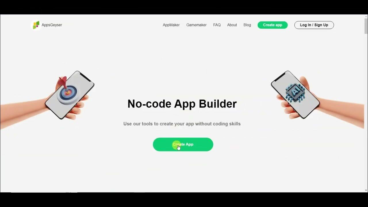 No Code App Builder Platform Step by step Guide | admob tutorial - YouTube