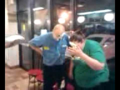 Pie smashed into managers face at waffle house for christmas!!!! - YouTube