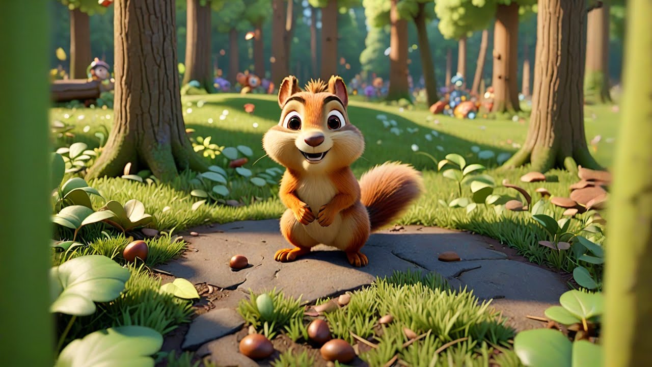 The Cheerful Chipmunk’s Nutty Race 🐿️🏁 | Energetic Nursery Rhyme for ...