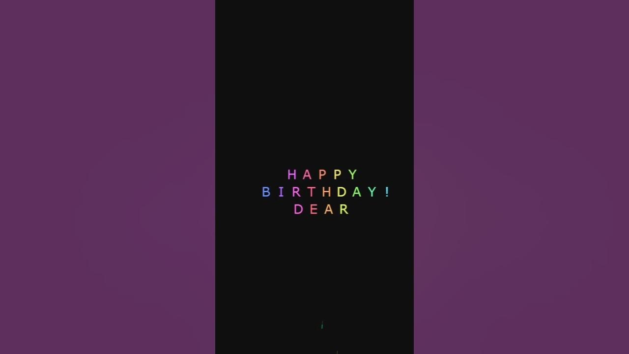 Birthday wishes 🎂 using HTML CSS JavaScript - YouTube