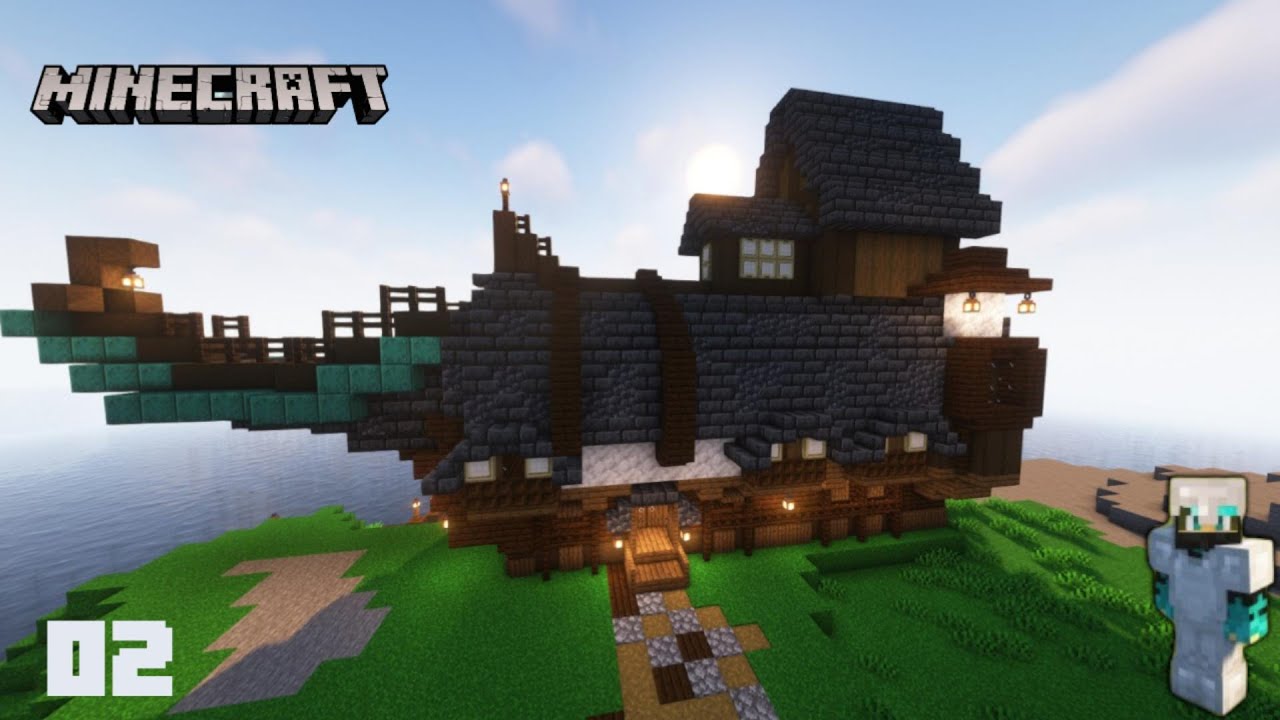 BEST STARTER BASE EVER! -Minecraft season 1 ep 2 - YouTube