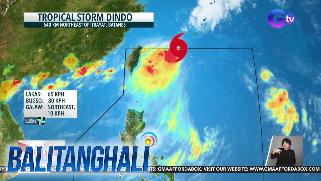 Bagyong #DindoPH, binabantayan sa loob ng PAR - Weather update today as ...