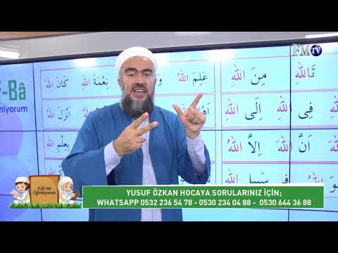 Yusuf Özkan Hoca ile 31. Ders / Elif Ba Öğreniyorum Yaz Kursu