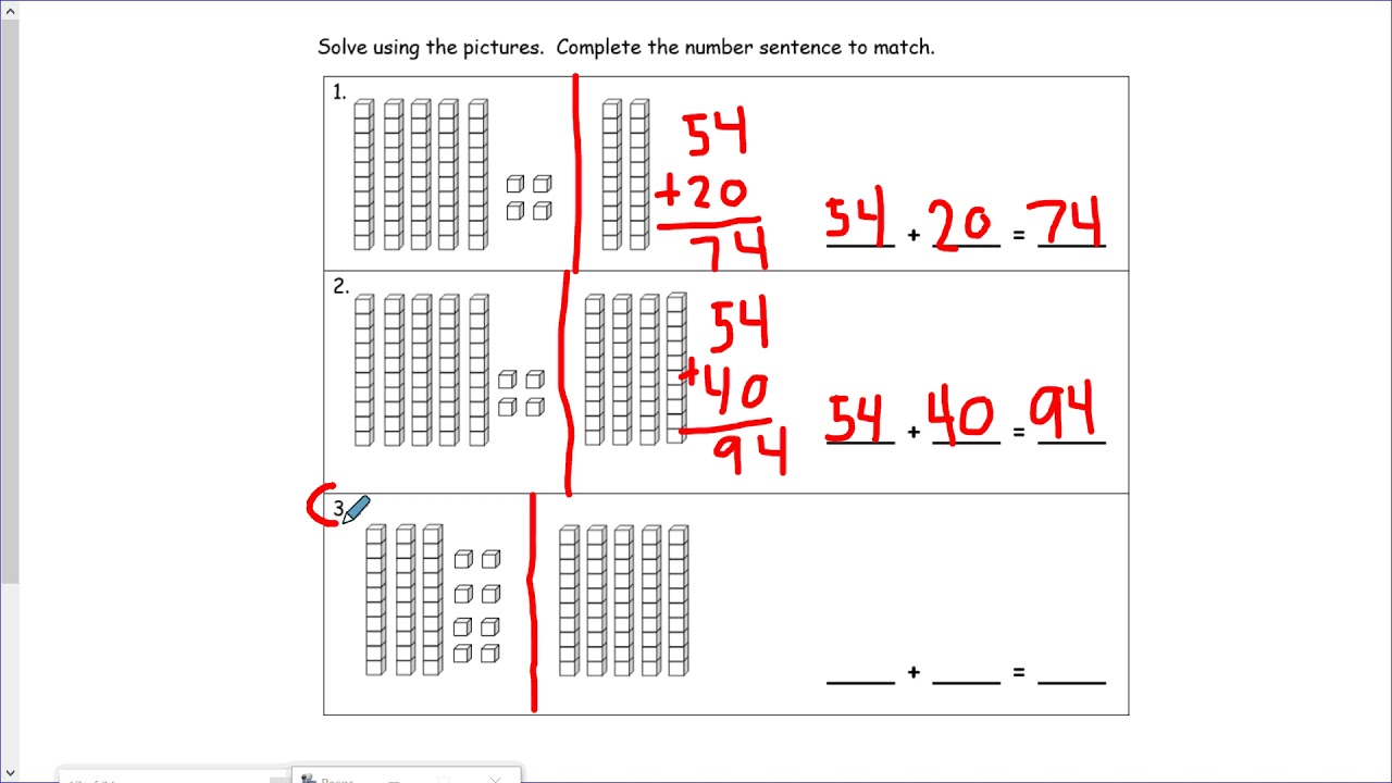FCS 1st Grade Math : Module 6 Lesson 11 - YouTube
