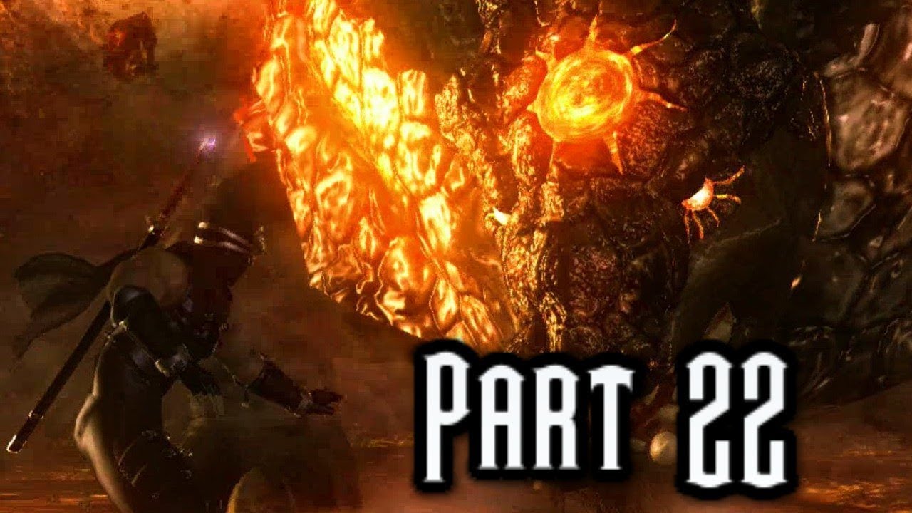 Ninja Gaiden 2 Walkthrough Gameplay Part 22 - Fire Armadillo Boss ...