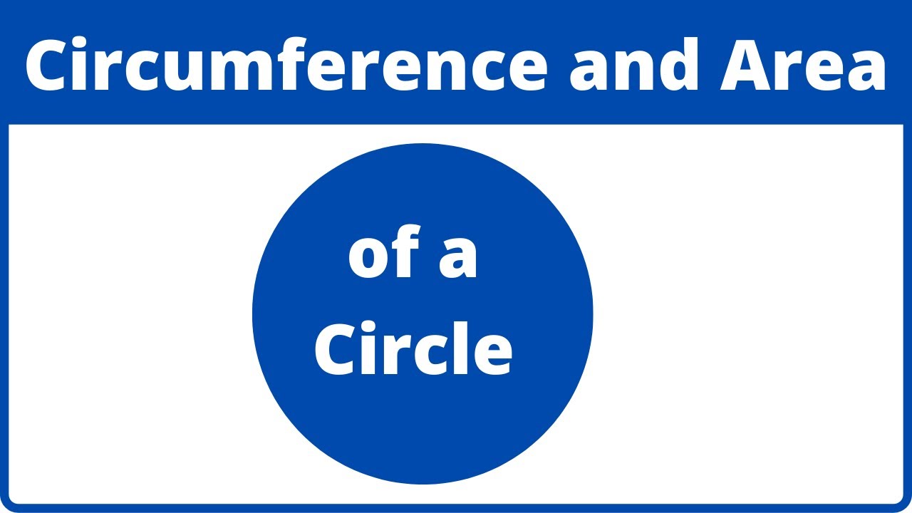 How to find the Circumference and Area of a Circle - YouTube