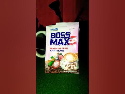 BossMax 3 Mangosteen Xanthone Creamy Coffee ☕ - YouTube
