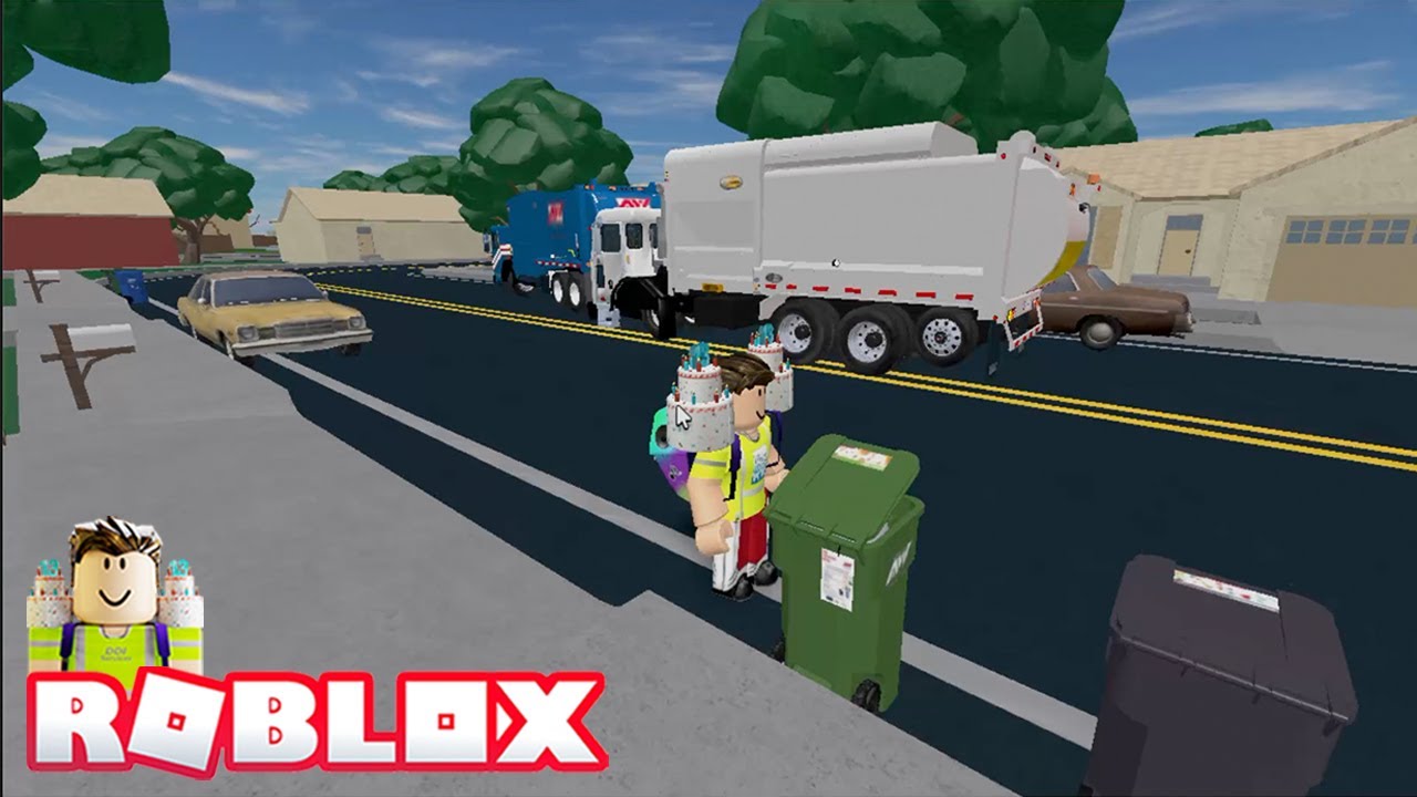 Playing Roblox Garbage truck game Replublic Services, half moon Bay ...