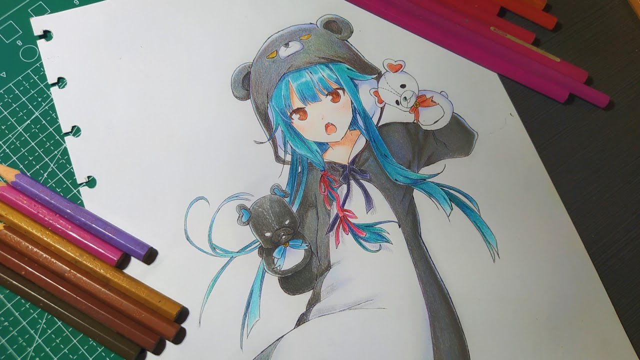 Drawing Yuna - Kuma Kuma Kuma Bear [くまクマ熊ベアー] - YouTube