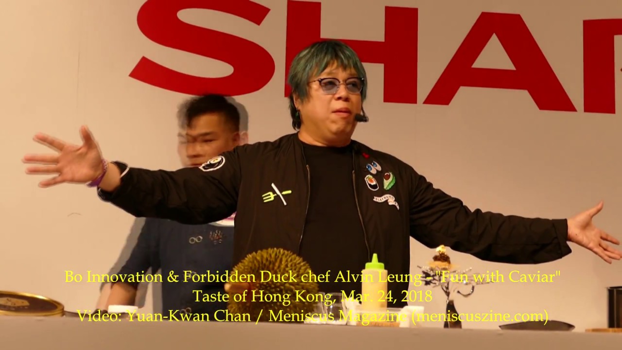 Bo Innovation Chef Alvin Leung, "Fun With Caviar" - Taste of Hong Kong ...
