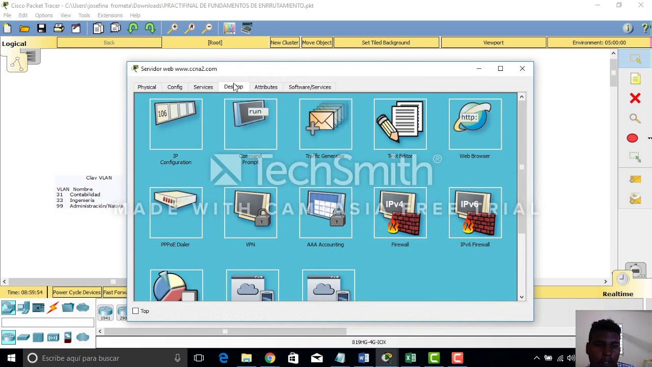 PRACTICA FINAL CCNA-2 PARTE 3-5 CONFIGURACIÓN LUIS COSS 20152908 GRUPO ...