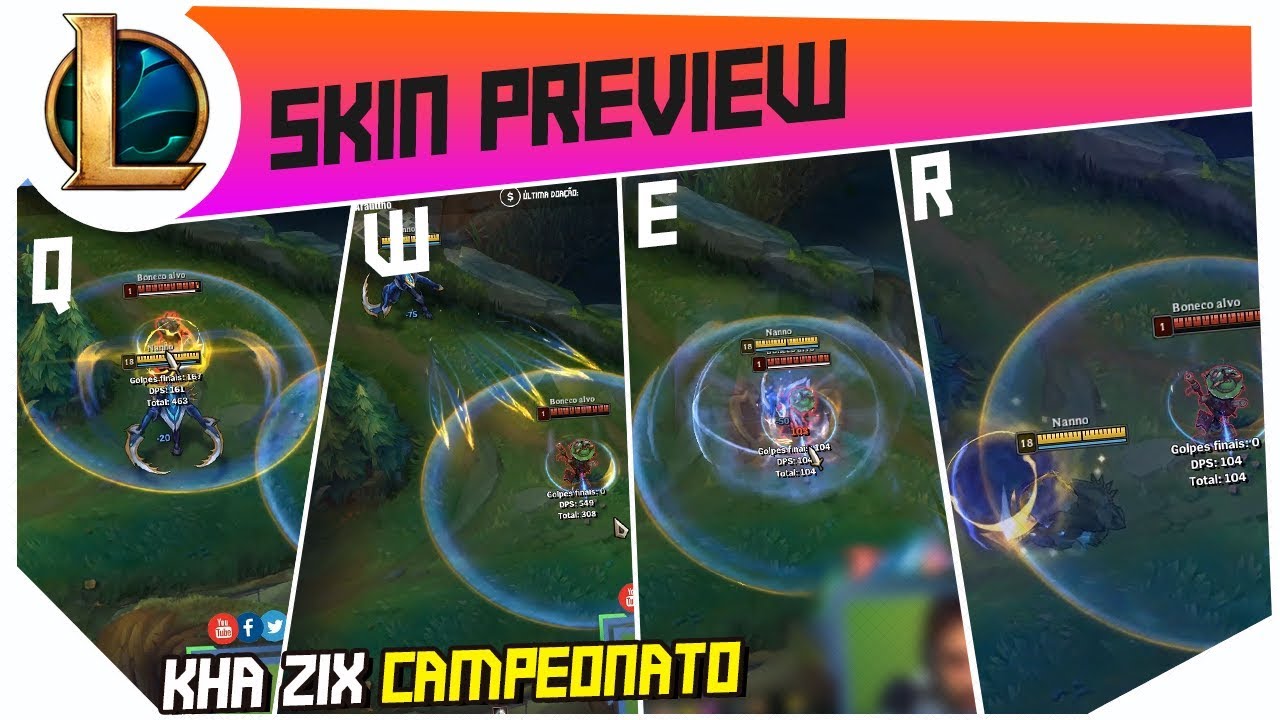 LOL ★ KHA ZIX CAMPEONATO 1350RP ★ SKIN PREVIEW ★ - YouTube