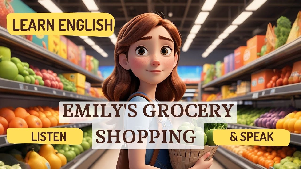 Emily's Grocery Shopping/ Learn English with Real-Life Stories and ...