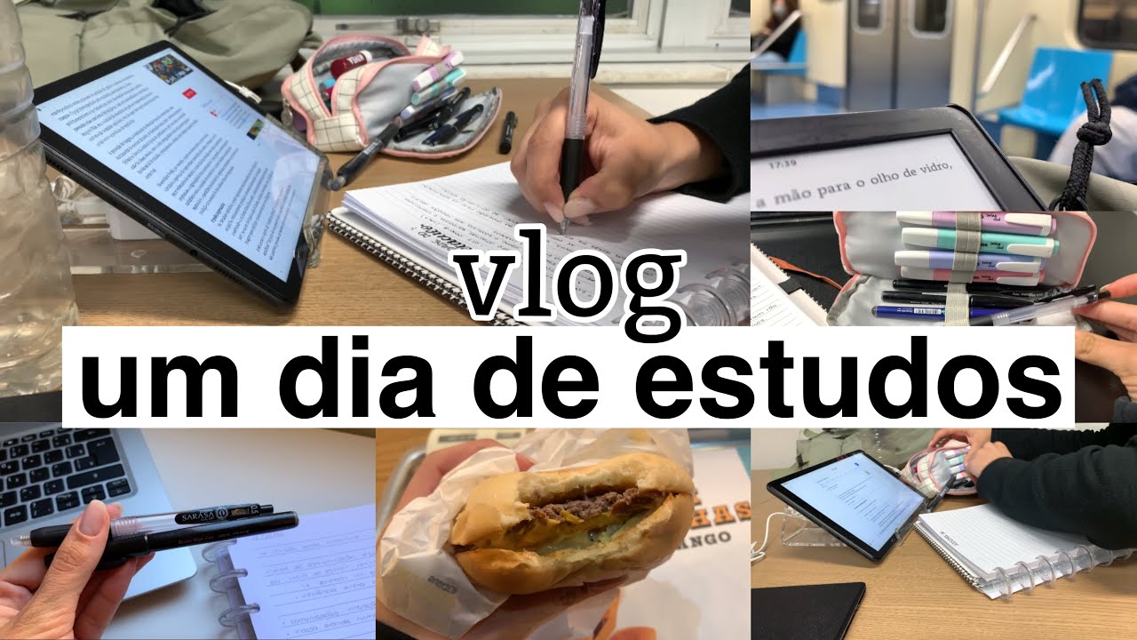 VLOG DE UM DIA DE ESTUDOS | passando matéria a limpo, aula presencial, comida e foco nos estudos ...