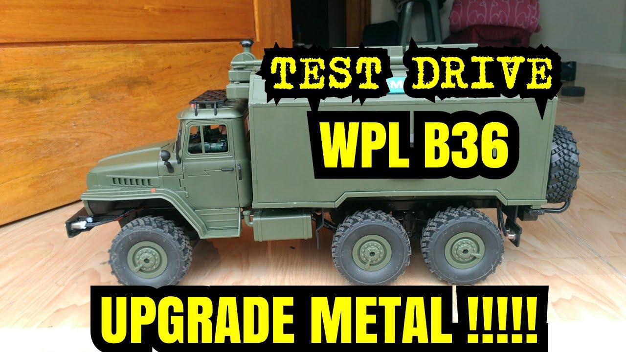 Upgrade Metal WPL B36 Indonesia , Review & Test Drive - YouTube