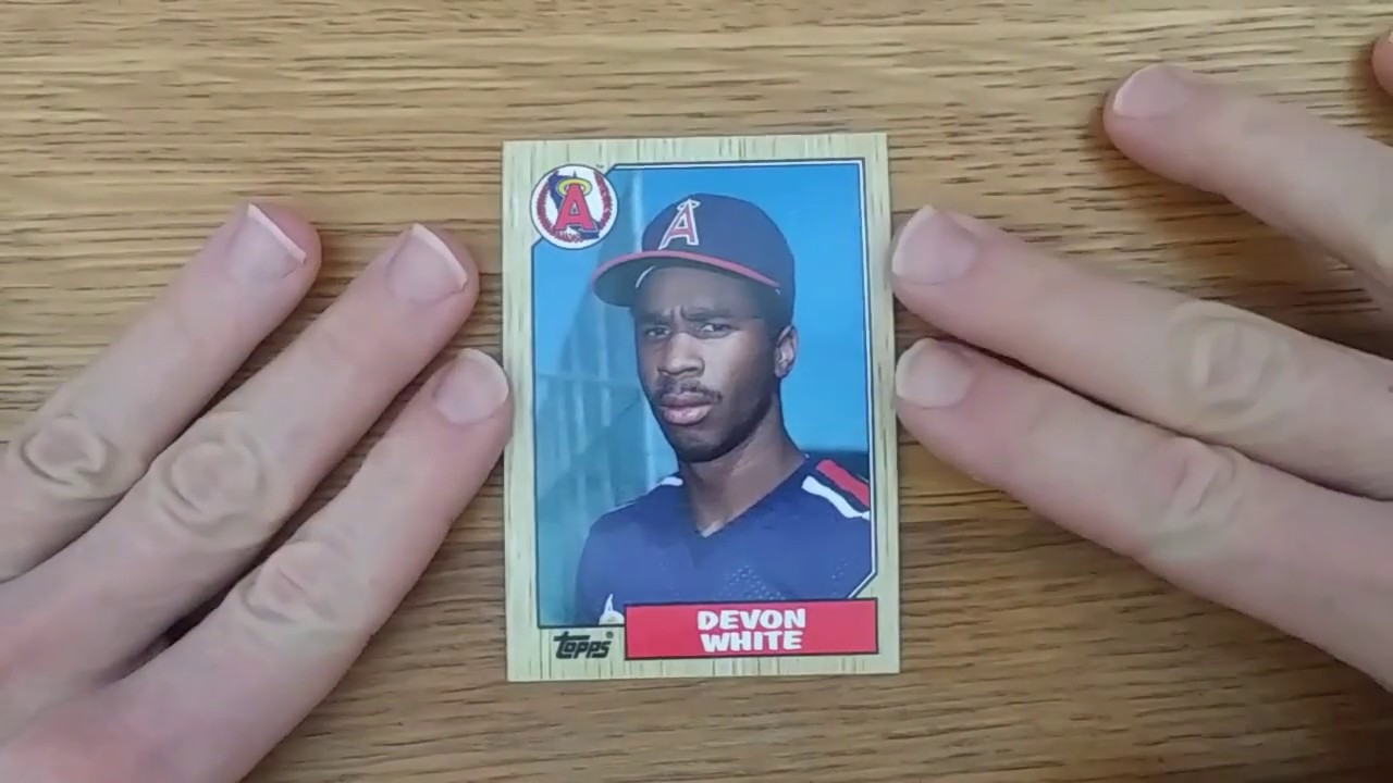 Happy Birthday, Devo! 1987 Topps Devon White Rookie Card - YouTube