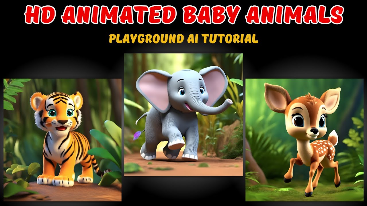 Part 1-Created These ADORABLE😍 Baby Versions of Animals using ...