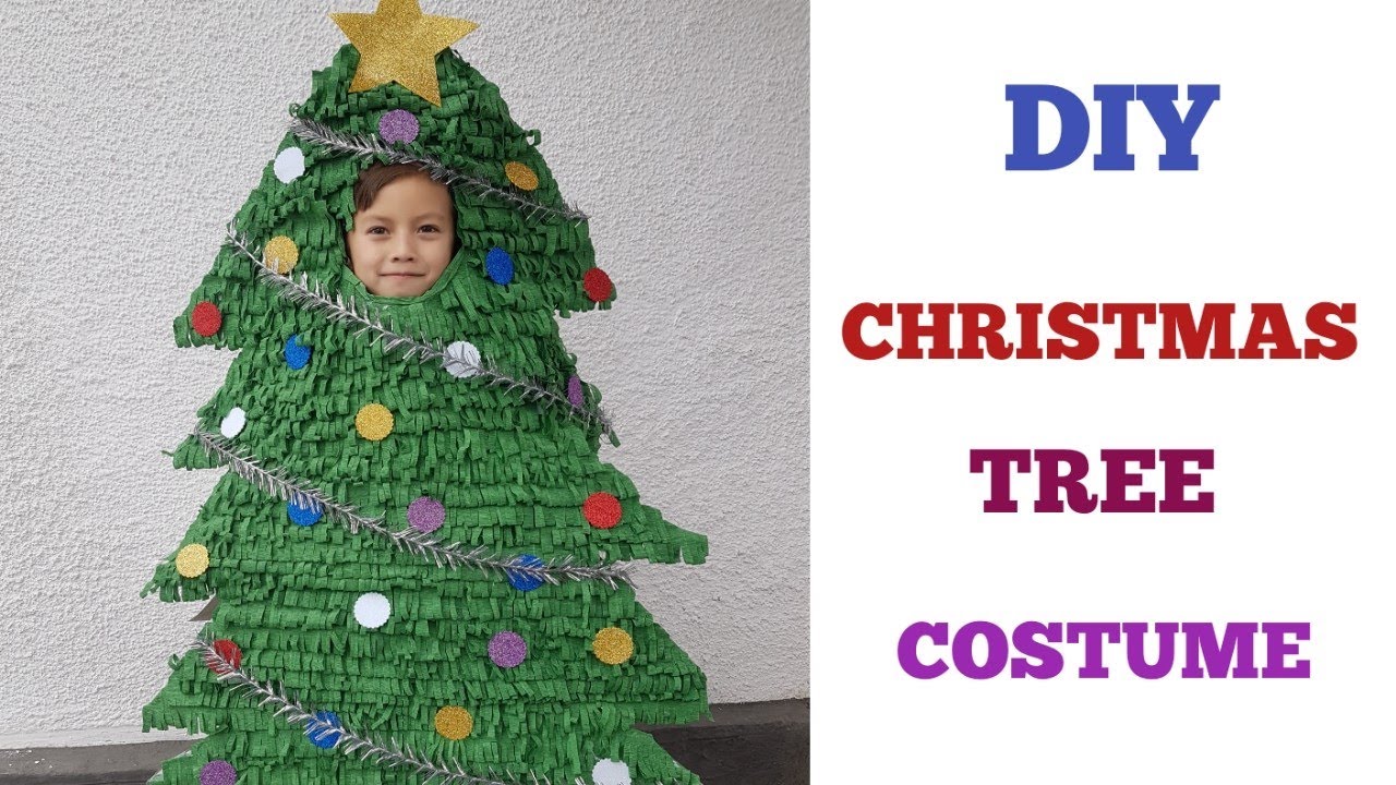 DIY CHRISTMAS TREE COSTUME - YouTube