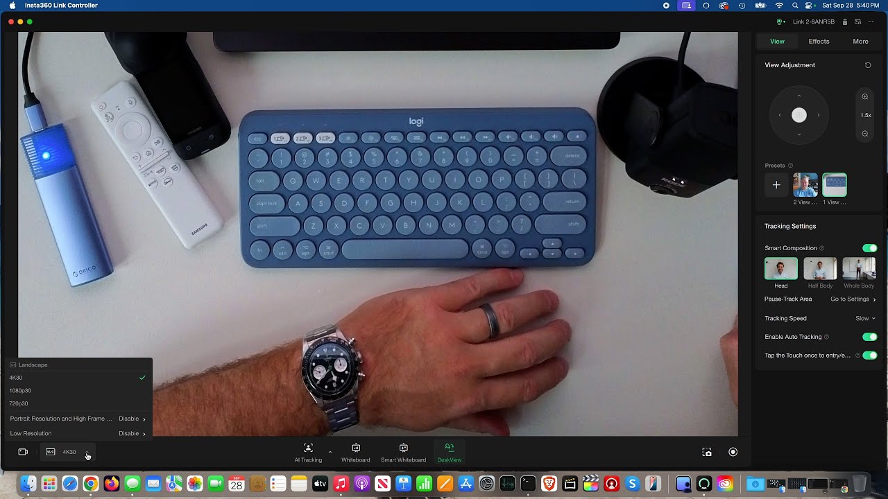 How to Change Insta360 Link 2 Video Resolution - YouTube