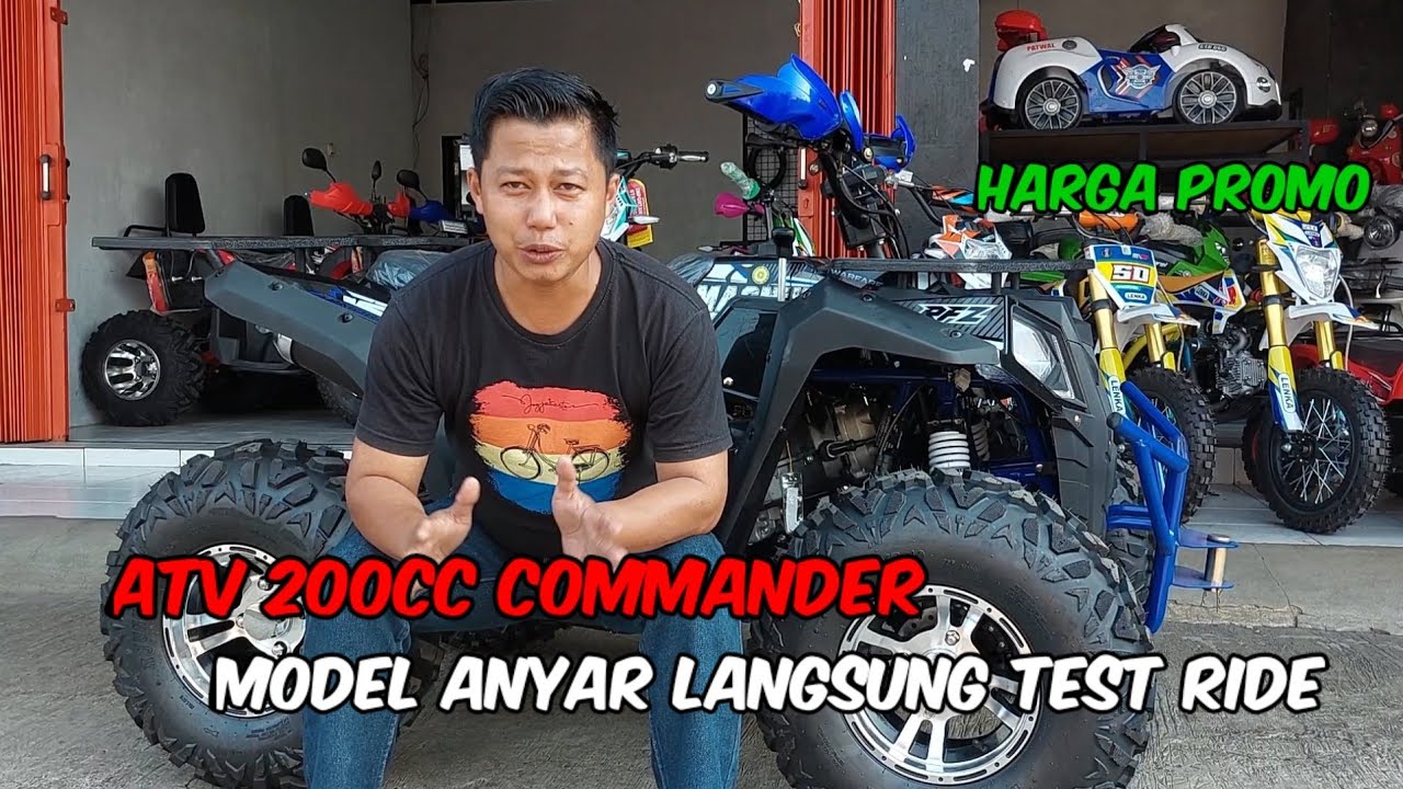 ATV 200cc MODEL ANYAR DI BULAN INI LANGSUNG TEST RIDE ..HARGA PROMO ...