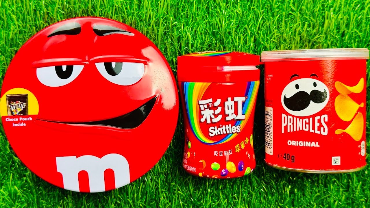 Satisfying Video | Unpacking Original Rainbow M&M'S Containers with ...