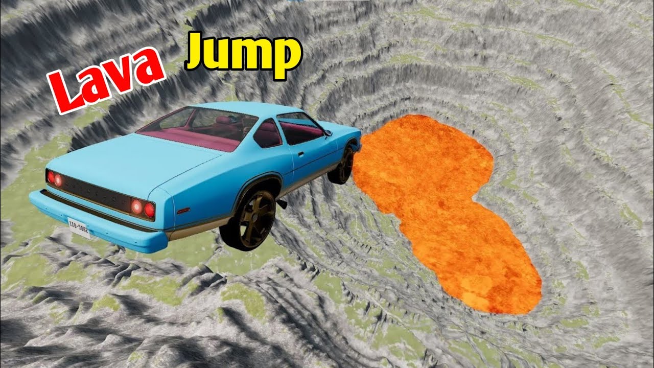 BeamNG.Drive - Leap Of Death Car Jump and Falls Crashes - YouTube