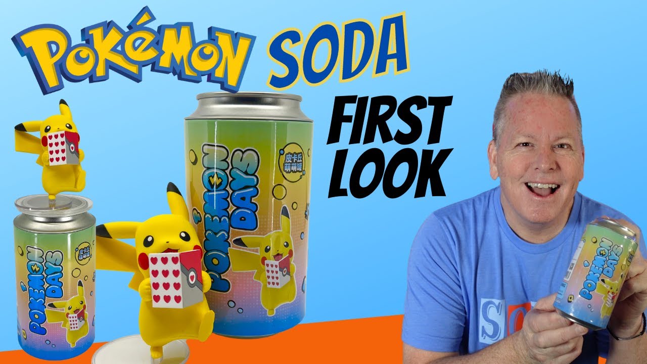 FIRST LOOK Pokemon Soda | Unboxing the First Pokemon Soda! - YouTube