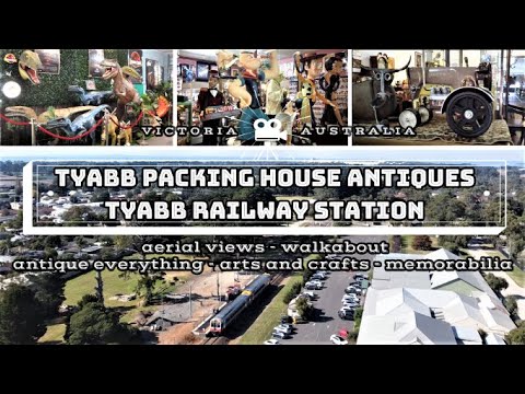Aerial view - walkabout : Tyabb Packing House Antiques / Railway ...