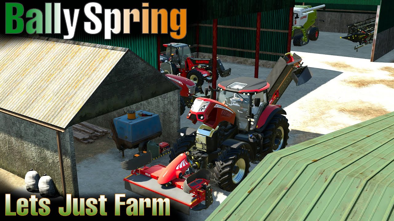 First Look New Series | BallySpring Lets Just Farm | Farming Simulator ...