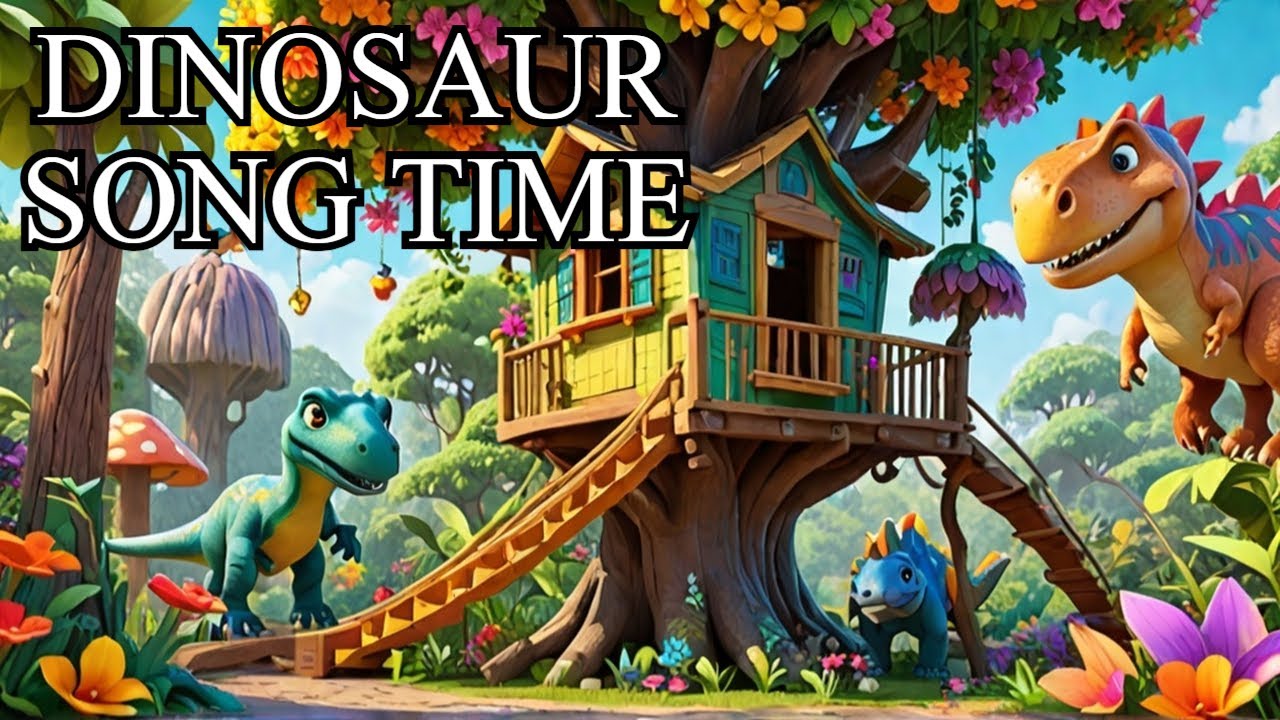 🦕 "Dinosaur Tree House Adventure!" | NEW Preschool Dino Song | Animated ...