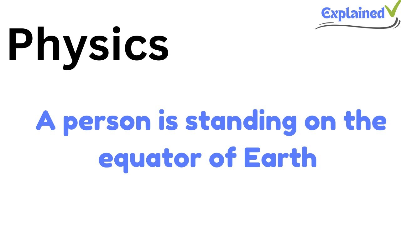A person is standing on the equator of Earth (radius 3960 miles). What ...
