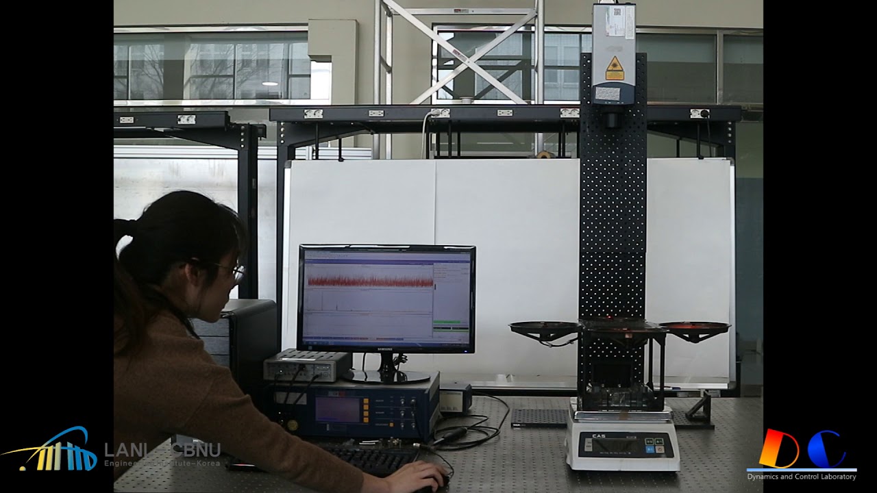 Measuring thrust and vibration of drone by LDV 20180223a - YouTube