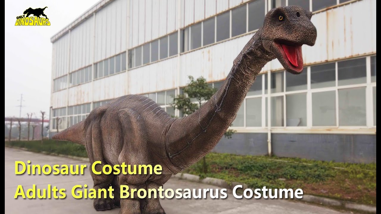 Realistic Adults Giant Brontosaurus Costume | Dinosaur Costume - YouTube