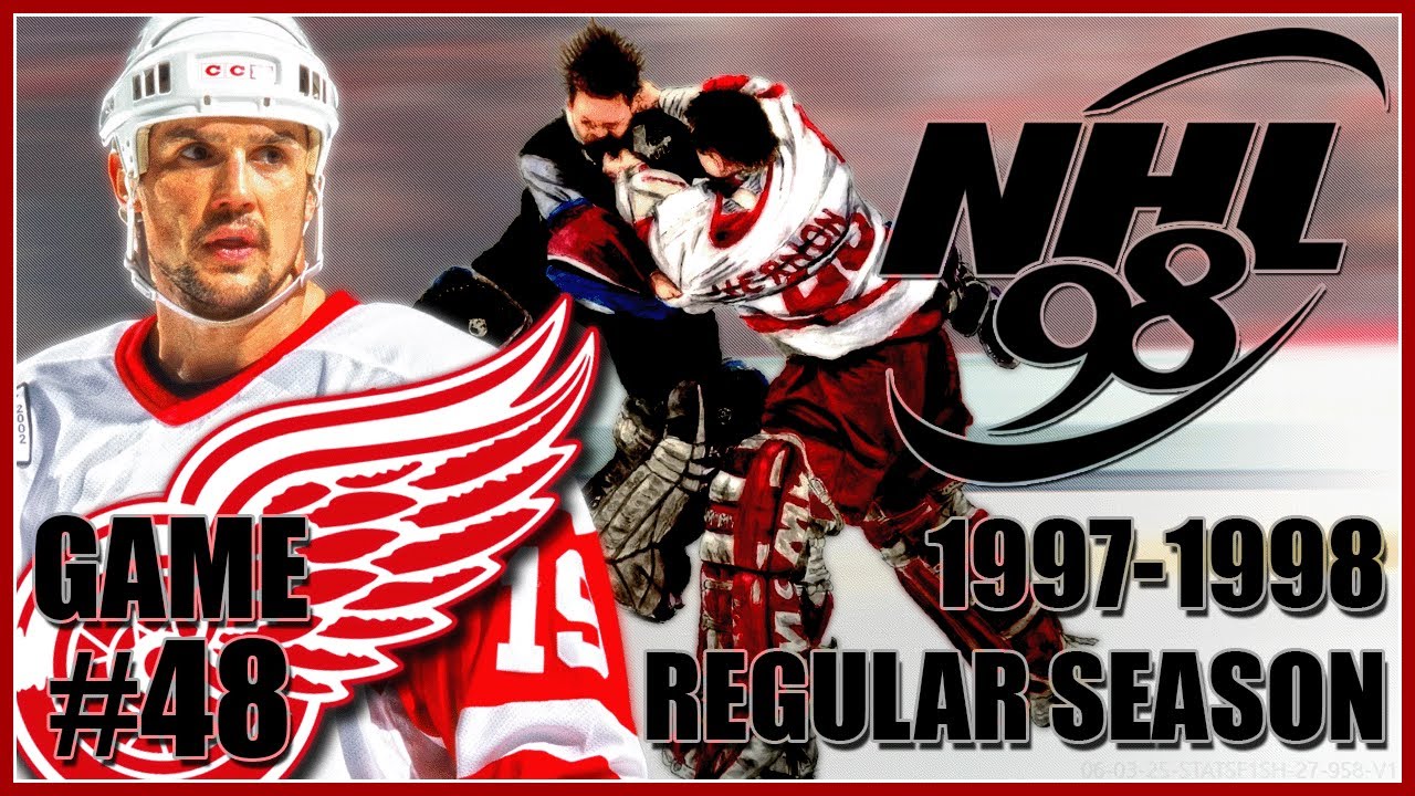 NHL 98 #48 OF 81 - DETROIT RED WINGS - 1997-1998 REGULAR SEASON - YouTube