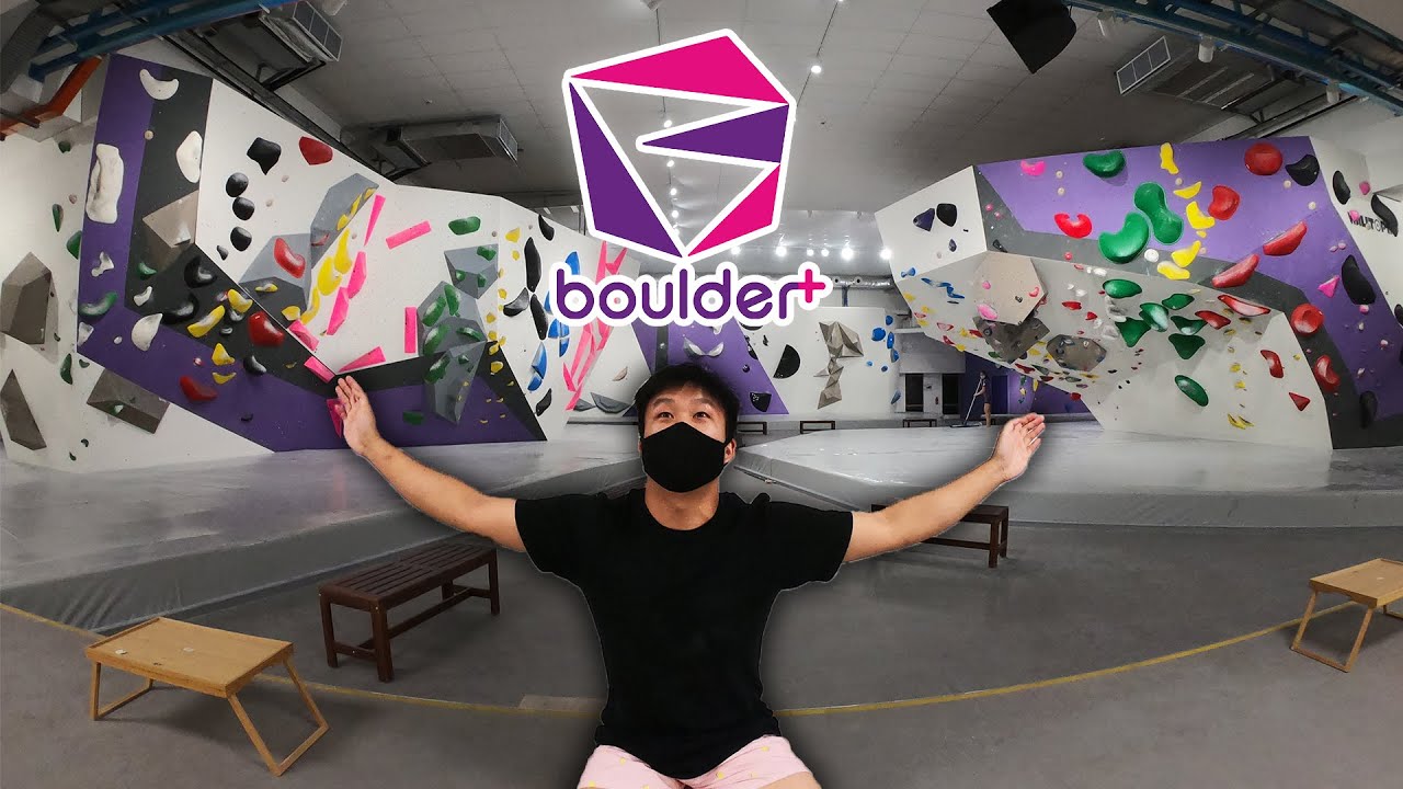 Singapore's MEGA Bouldering Gym Boulder+ Chevrons - YouTube