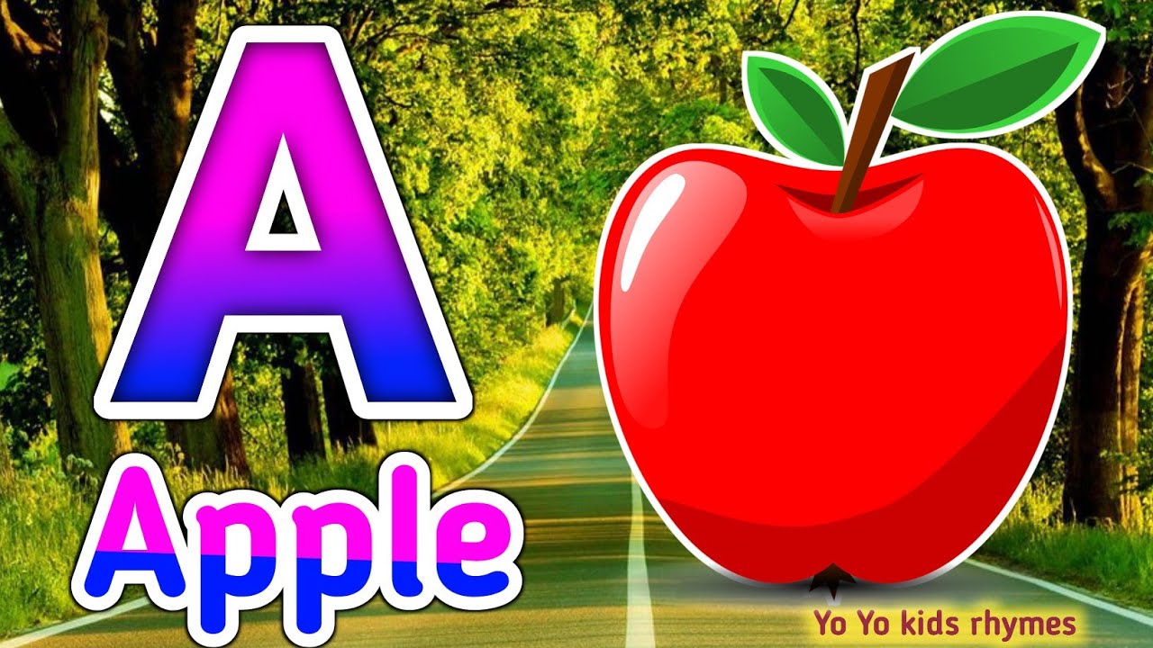 A for Apple 🍎 | ABC Learning Video for Kids | Phonics Alphabet Song | A ...