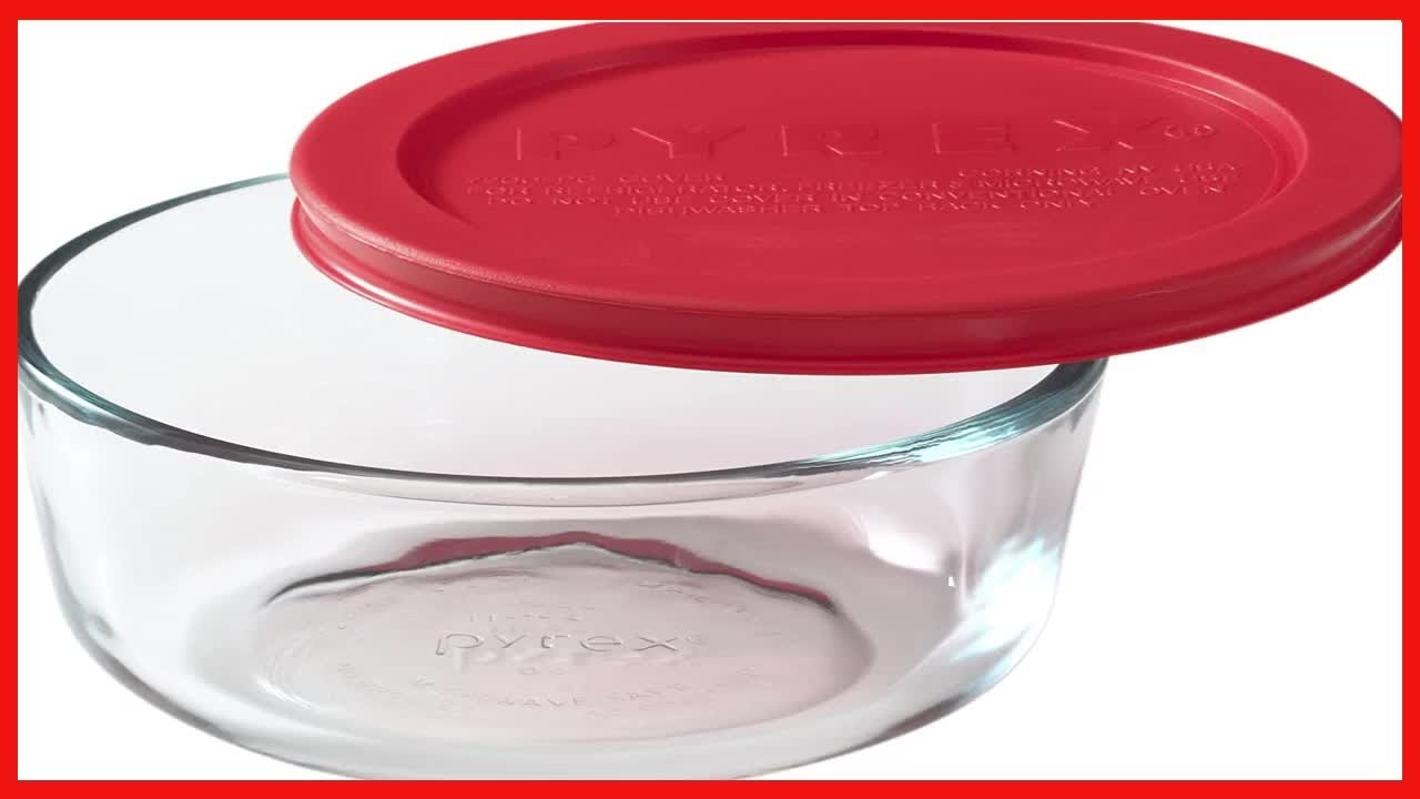 Pyrex Simply Store Meal Prep Glass Food Storage Container (2-Cup, BPA ...