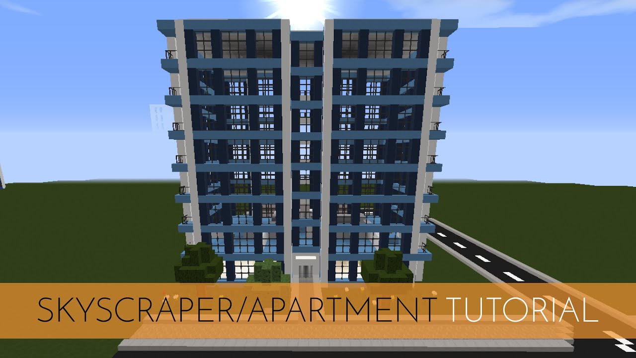 Minecraft: Skyscraper/ Apartment Tutorial 01 - YouTube