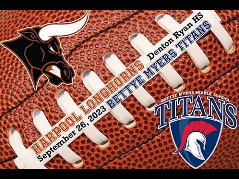 2023 DISD 8th Grade Football (A): Harpool Longhorns vs. Bettye Myers ...