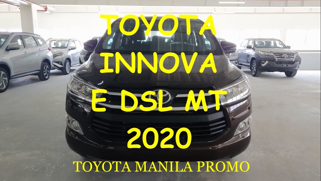 TOYOTA INNOVA E DSL MT 2020 (BLACKISH RED MICA) PREVIEW - YouTube