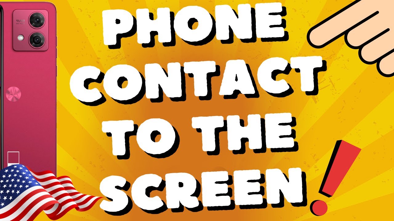 how to add a phone contact to the screen Motorola Moto G54 5G, G84, G73 ...